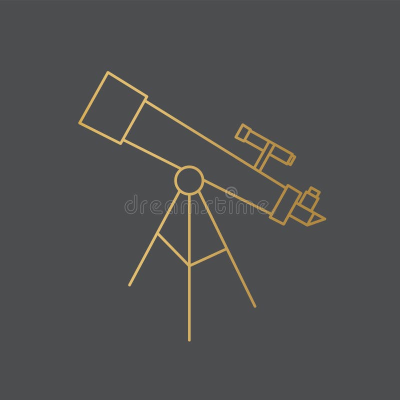 Golden Telescope Stock Illustrations – 750 Golden Telescope Stock ...