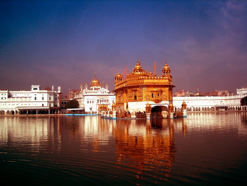 Golden Temple Sunset stock photo. Image of sikh, sunset - 1811068