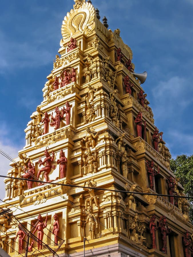 Tower of Sri Durga Parameswari Temple, Mulki, Karnataka Stock Image ...