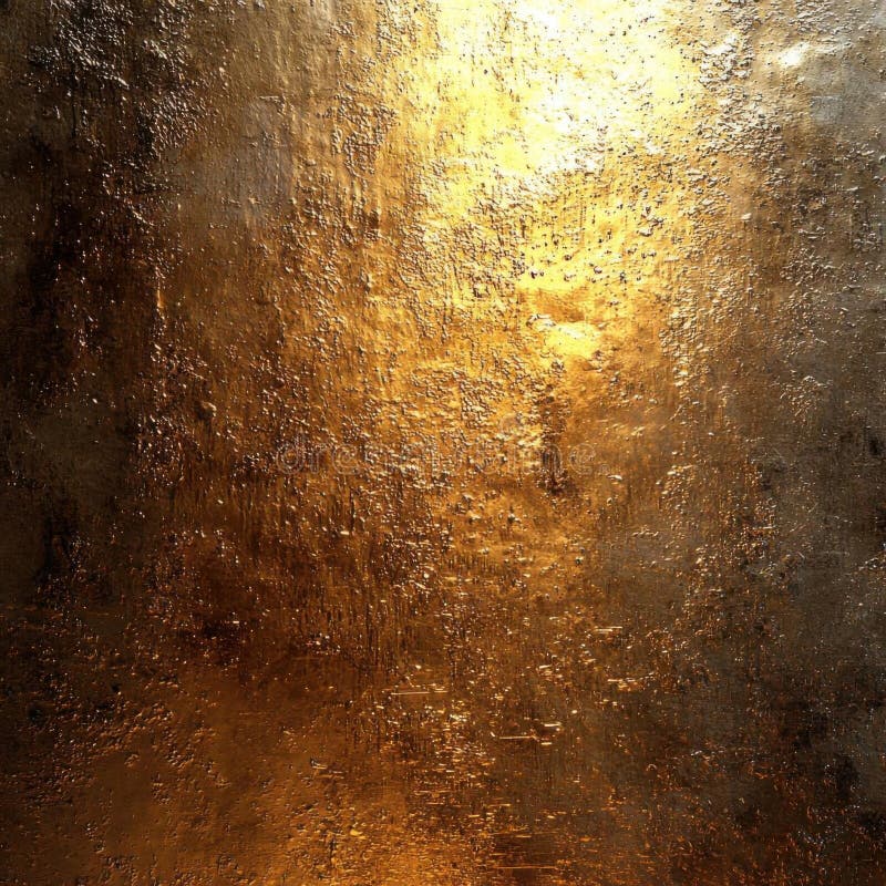 Golden Texture Background with Grunge Metal, and Abstract Art Stock ...