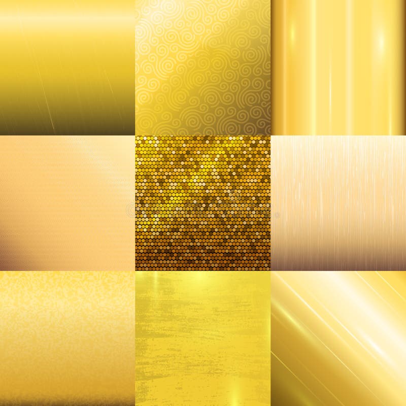 Golden Texture Pattern Vector Template. Stock Vector - Illustration of ...