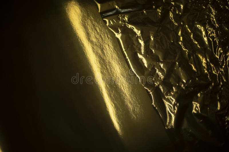 Golden Texture. Plastic Film Stock Photo - Image of background, wave ...
