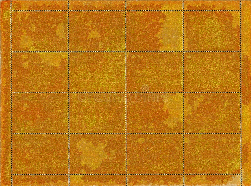 Golden Texture Postage Stamps Stock Image - Image of postage, print ...