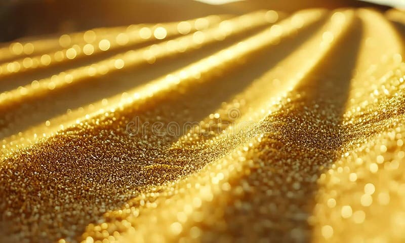 Golden Textured Surface with Sunlight Reflections Stock Video - Video ...