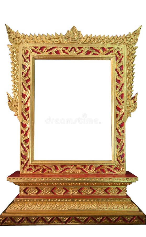 Ancient Thai frame stock image. Image of brown, aged - 30534875