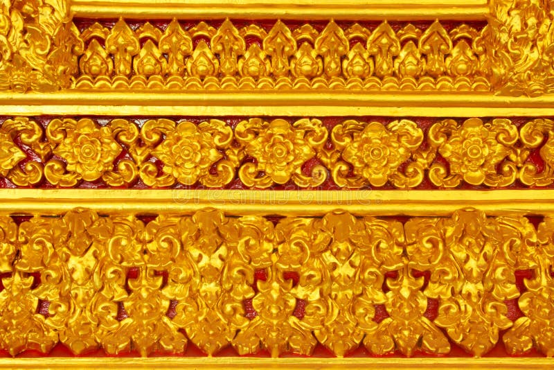 Golden Thai Pattern Design stock photo. Image of thailand - 35250166