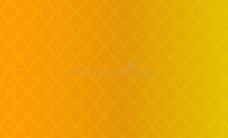 Golden Thai Vintage Pattern Vector Background Stock Vector ...