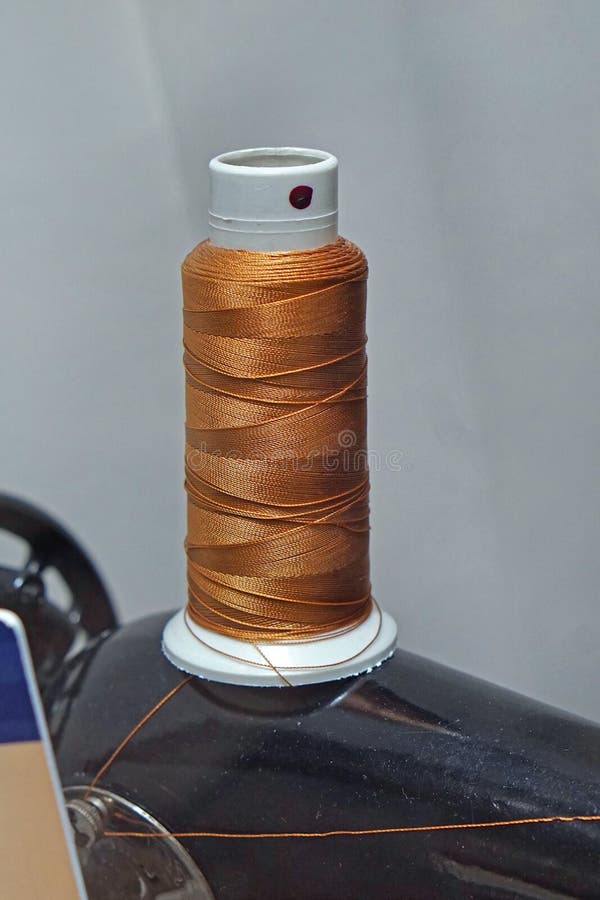 Golden thread stock image. Image of bobbin, reel, gold - 211113179