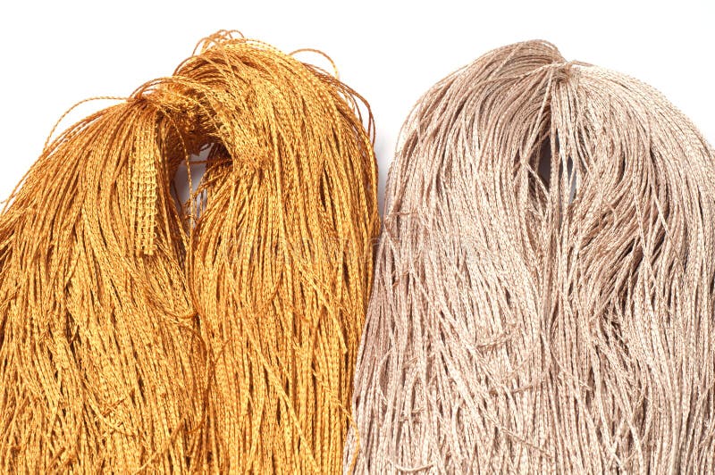 Golden thread stock image. Image of decoration, manufacture - 85649415