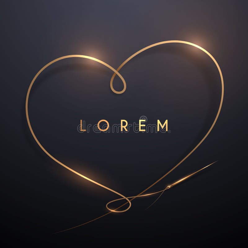 Needle Golden Thread Stock Illustrations – 412 Needle Golden Thread ...