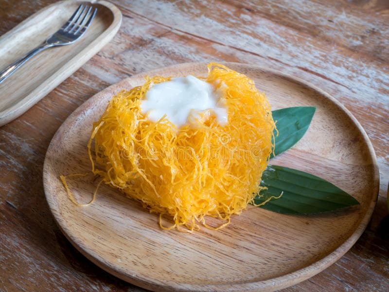 Golden Threads, Coconut Milk, Lava Stock Photo - Image of threads ...