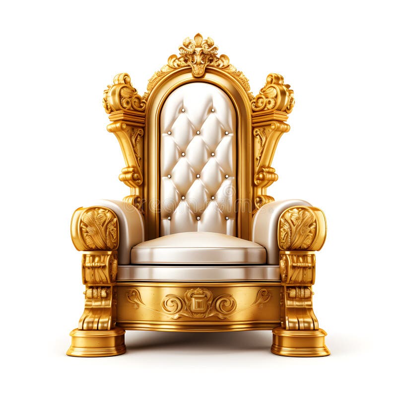 Golden Throne Front View, Model Golden Royal Throne for the King ...