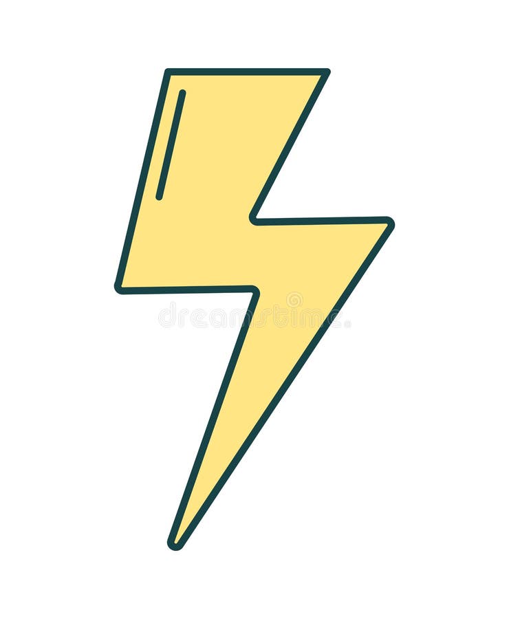 Golden thunder design stock vector. Illustration of quick - 227254131