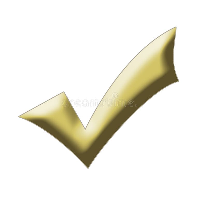 Tick Sign Gold Stock Illustrations – 1,277 Tick Sign Gold Stock ...