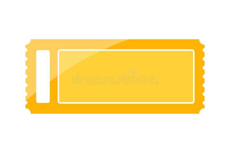 Golden Ticket Template Vector Stock Vector - Illustration of token ...