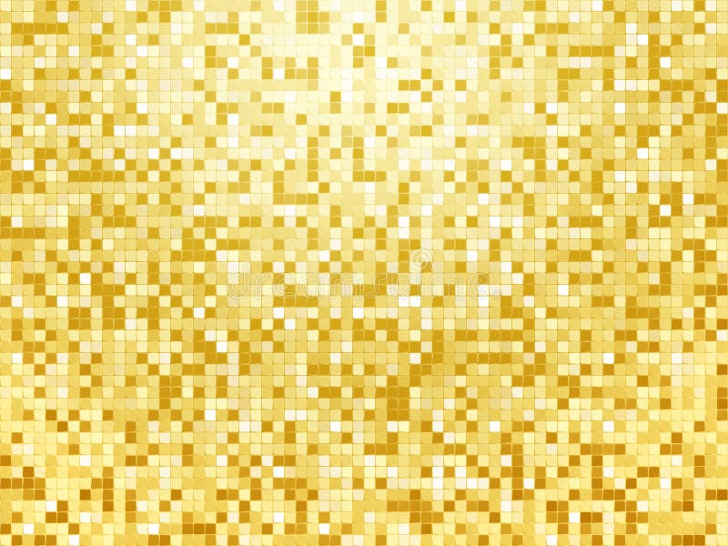 Golden Tile Glitter Background Stock Vector - Illustration of light ...