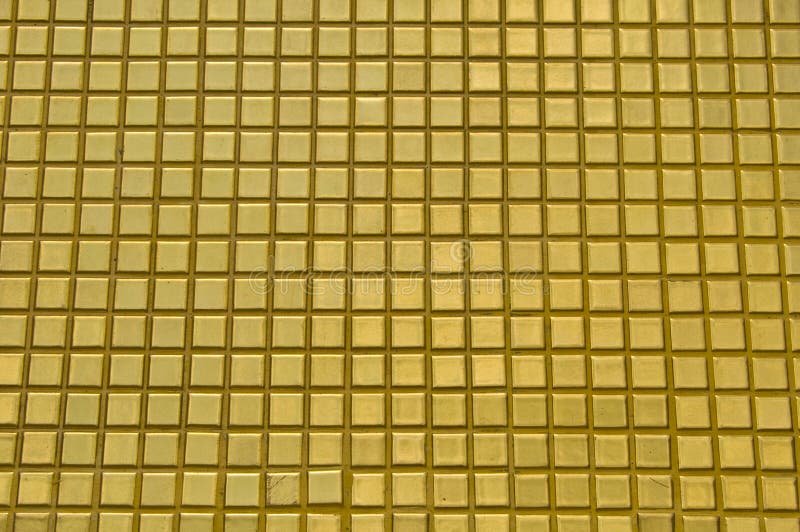 Golden tiles stock photo. Image of gold, detail, square - 19911412