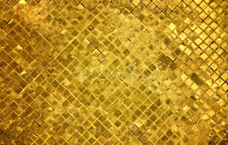 Golden Tiles Background Stock Photos - Image: 15958713