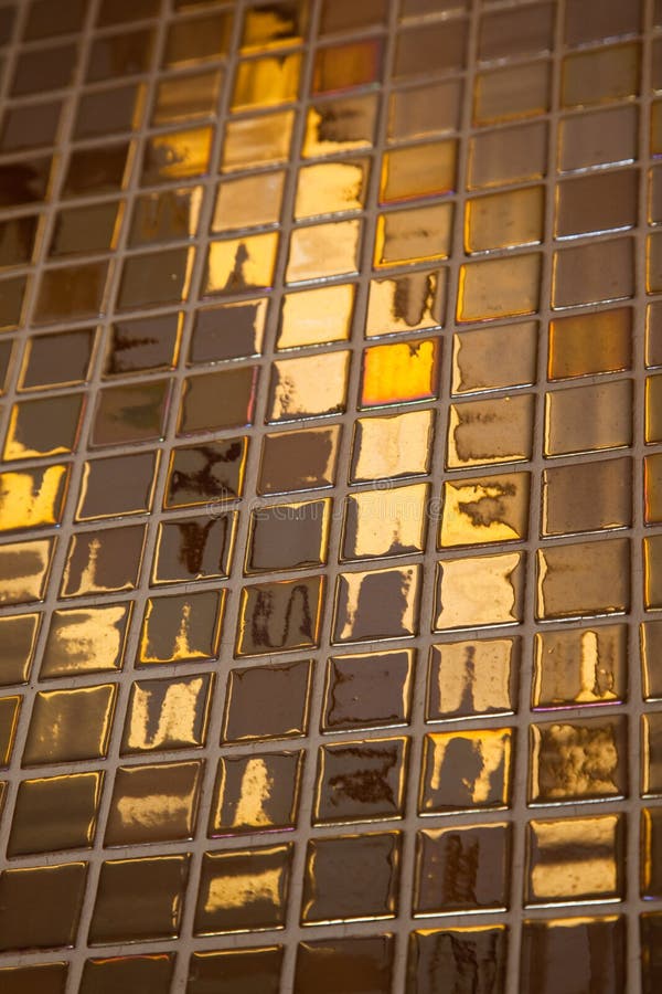 Golden tiling stock image. Image of ceramic, reflection - 11049421