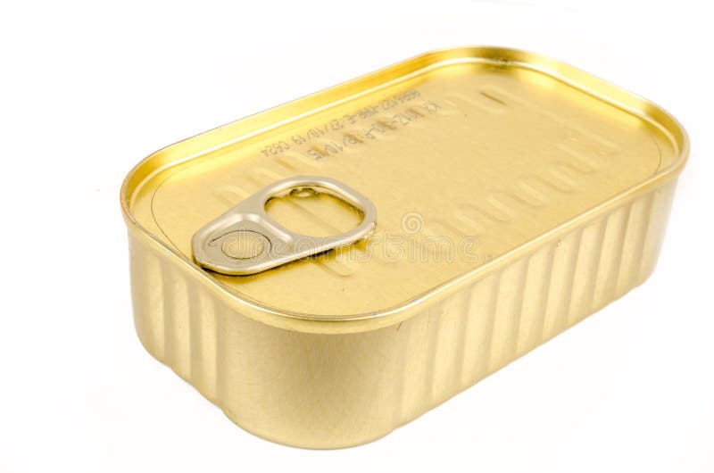 Golden tin stock photo. Image of shot, studio, preserved - 93453468