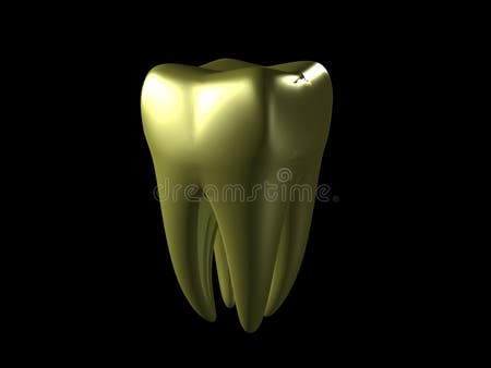 Golden Tooth stock illustration. Illustration of doctor - 3333708