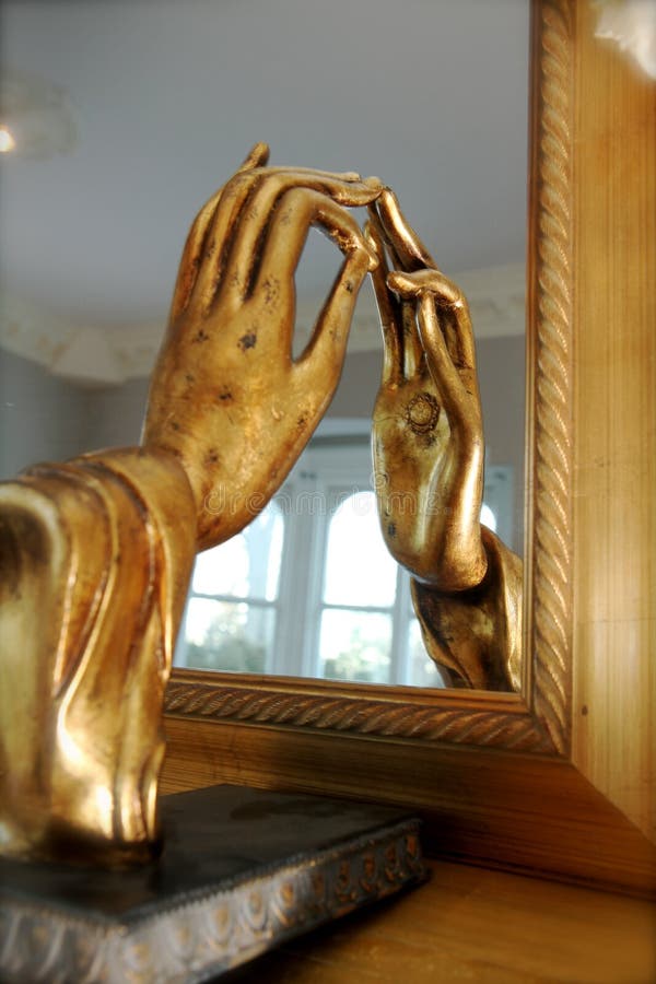 Golden touch stock image. Image of gold, index, fingers - 13003897