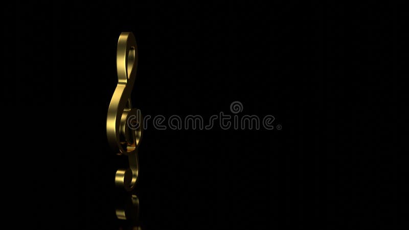 Animation of Treble Clef is Drawn Stock Video - Video of linear ...