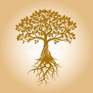 Golden Tree Roots Stock Illustrations – 6,764 Golden Tree Roots Stock ...