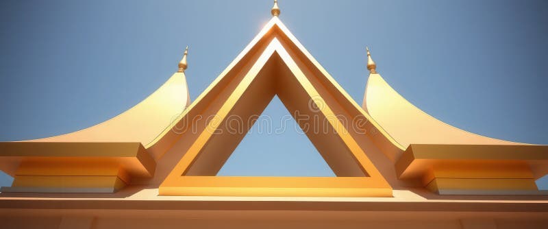 Golden Triangle Architectural Design a Stunning View of Modern Temple ...