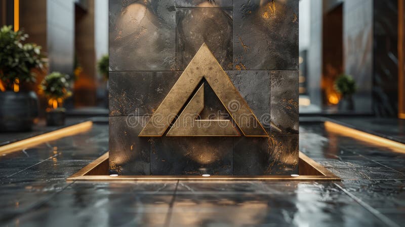 Golden Triangle Design in a Modern Building Stock Illustration ...