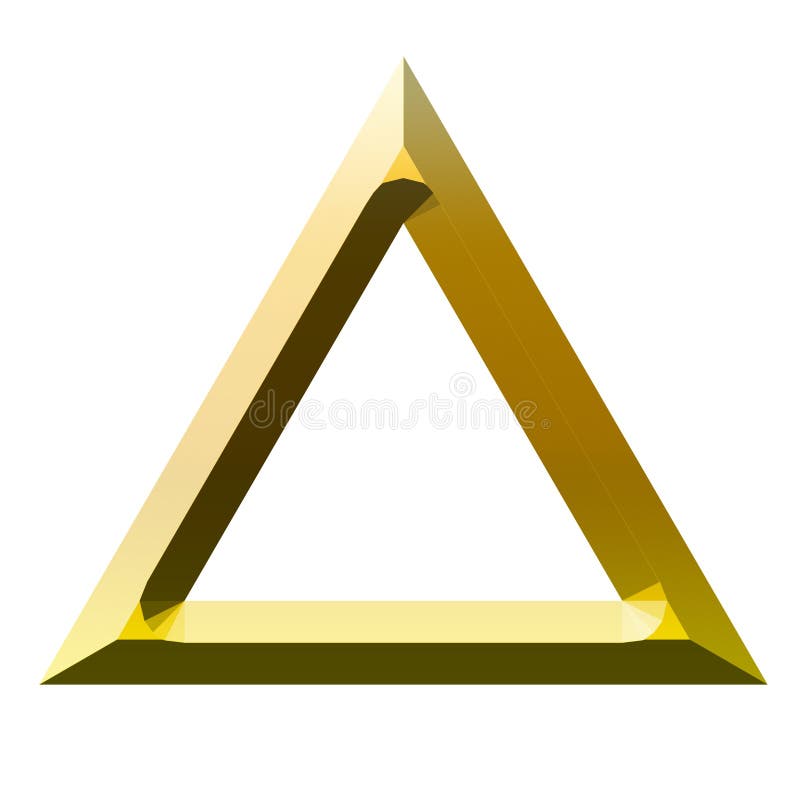 Golden Triangle logo stock illustration. Illustration of used - 113056689