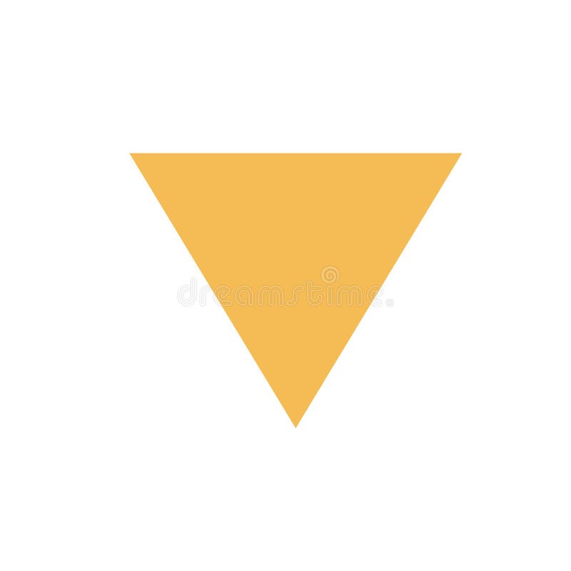 Golden triangle symbol stock vector. Illustration of horoscope - 279368972