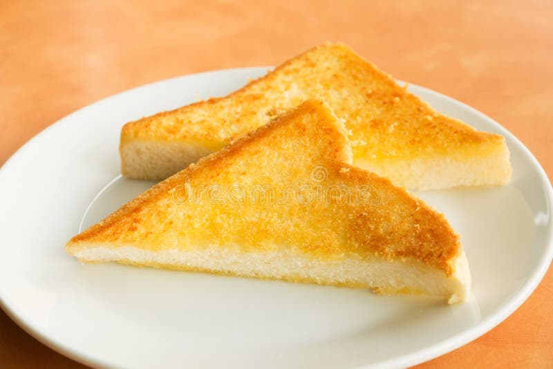 Triangle Toast Bread with Ham and Cheese Stock Photo - Image of meat ...