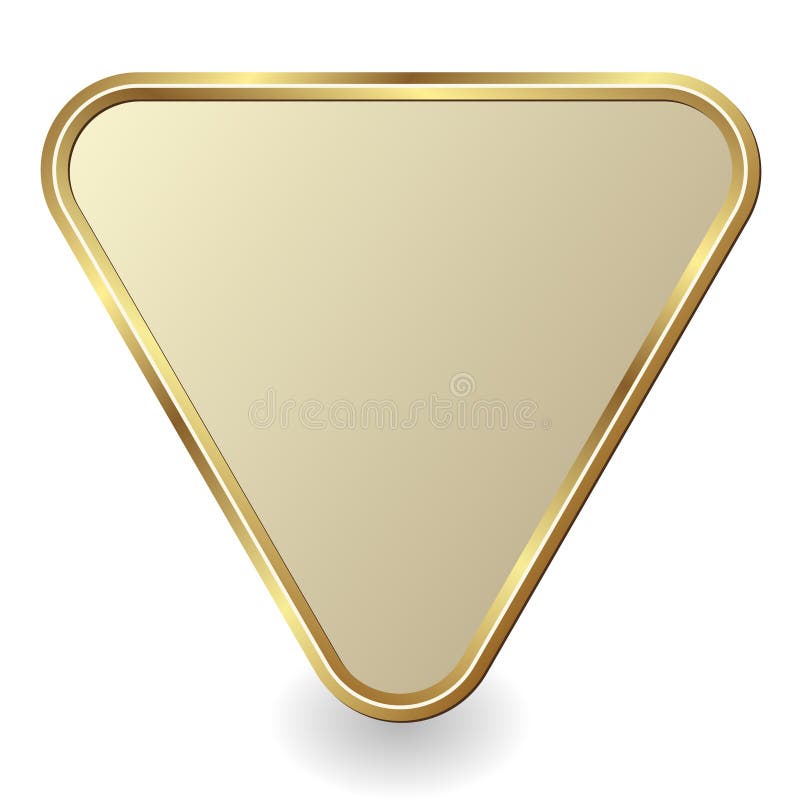 3D Golden Triangle Pyramid Abstract Logos Design Vector Illustration ...