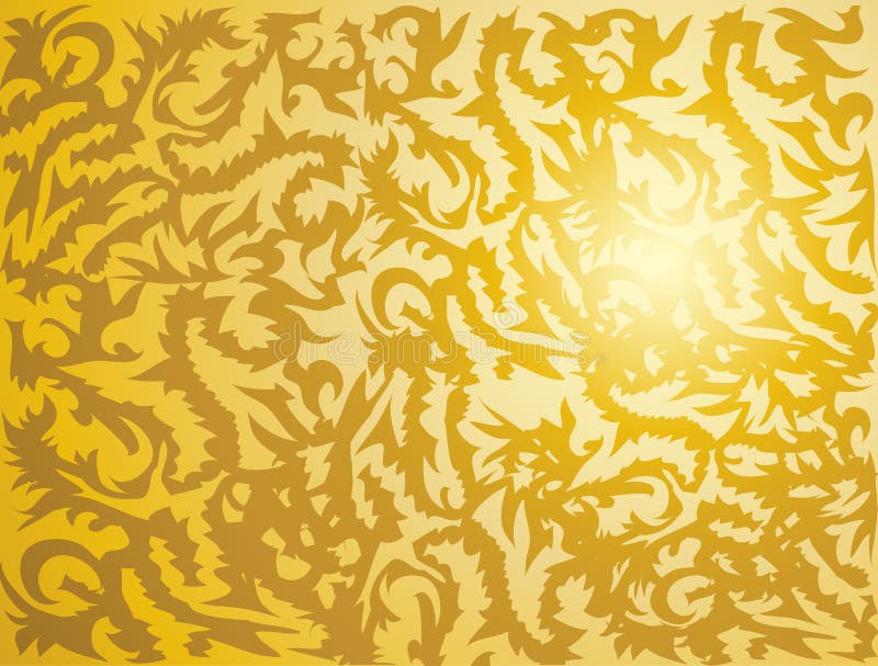 Golden tribal texture stock vector. Illustration of artistic - 7123577