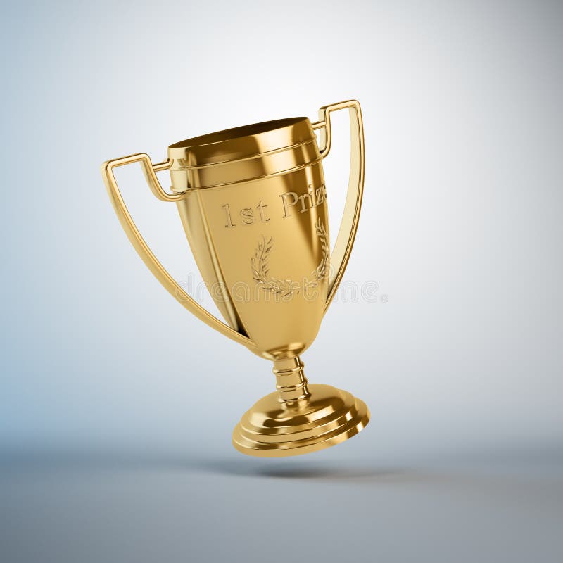 Smart trophy stock illustration. Illustration of brain - 49496752