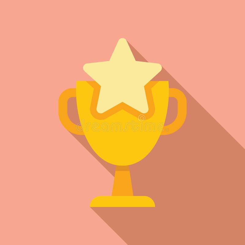 Golden Trophy Celebrating Star Performance Stock Illustration ...