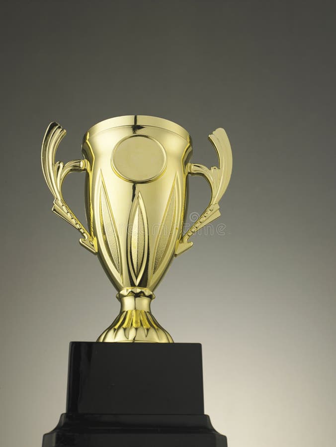 Golden trophy stock photo. Image of ceremony, sport, congratulation ...