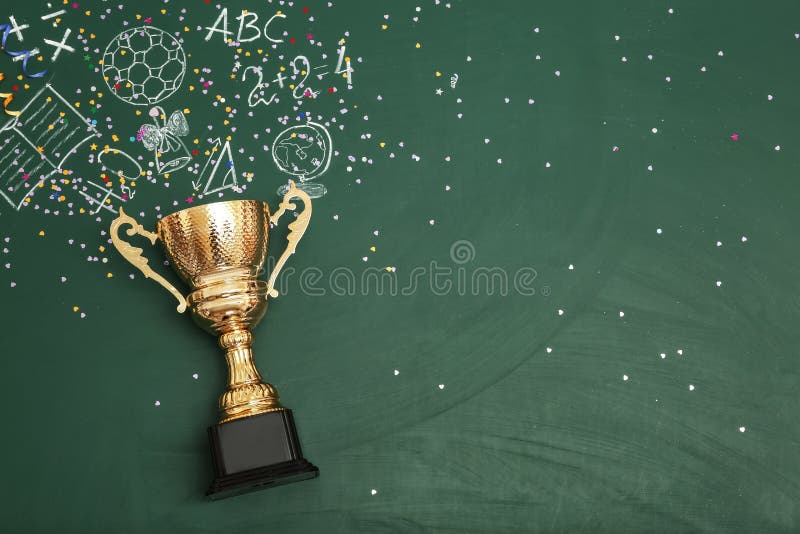 Golden Trophy in Shape of Human Figure Isolated on White Stock Image ...