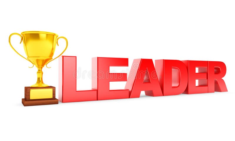 Golden Leader with Reflection Stock Image - Image of proficient, smart ...