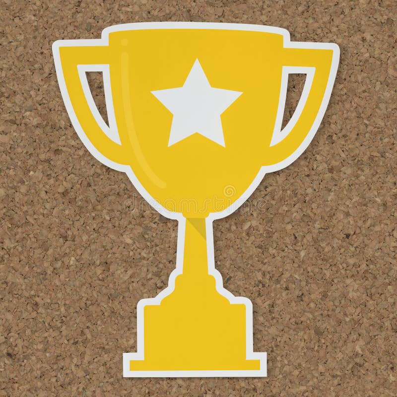 Trophy star winner award stock vector. Illustration of symbol - 85455566