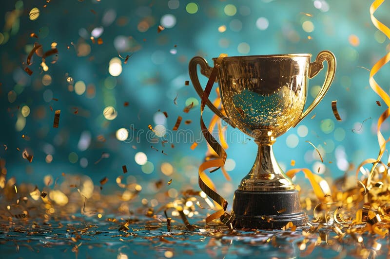 Award Trophy Streamers Stock Illustrations – 168 Award Trophy Streamers ...