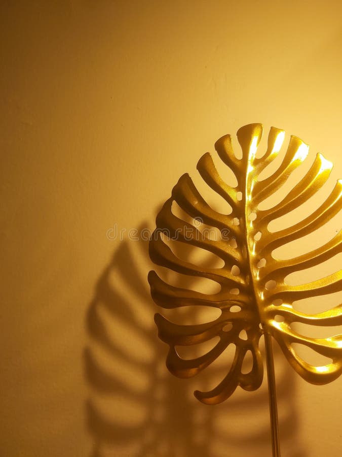 Golden Tropical Statue Statue Shot by Closeup Angle Stock Image - Image ...