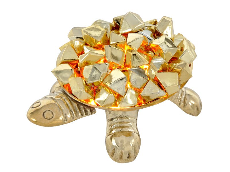 Golden turtle stock image. Image of beautiful, illuminated - 8683265