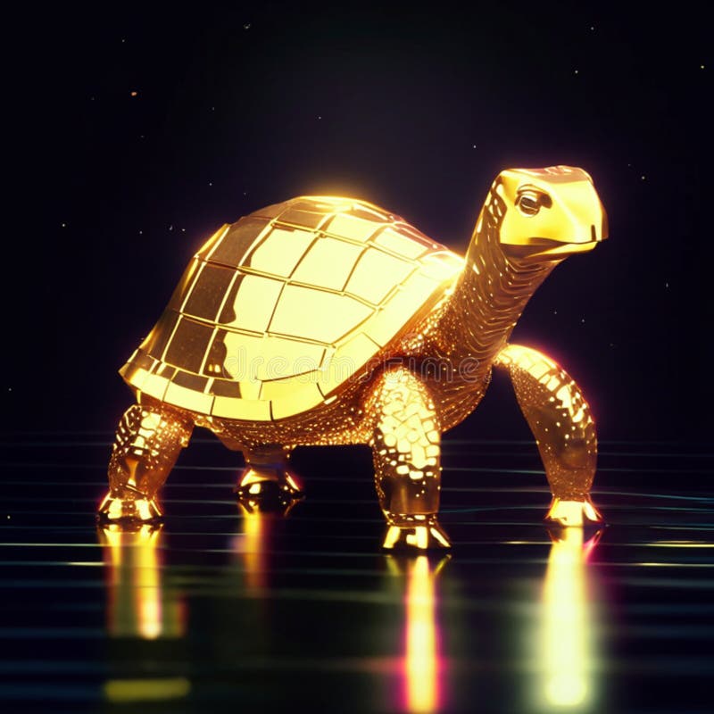 Sea Turtle 3D Rendering Illustration Stock Photo - Illustration of ...