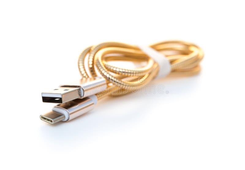 Golden USB Cable Picture. Image: 902104