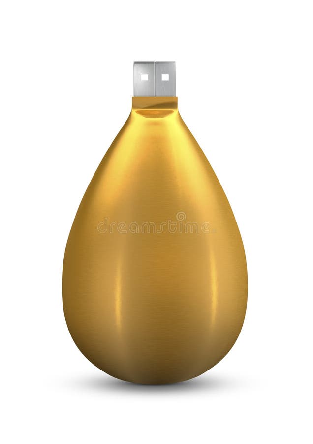Golden USB egg stock illustration. Illustration of business - 44568372