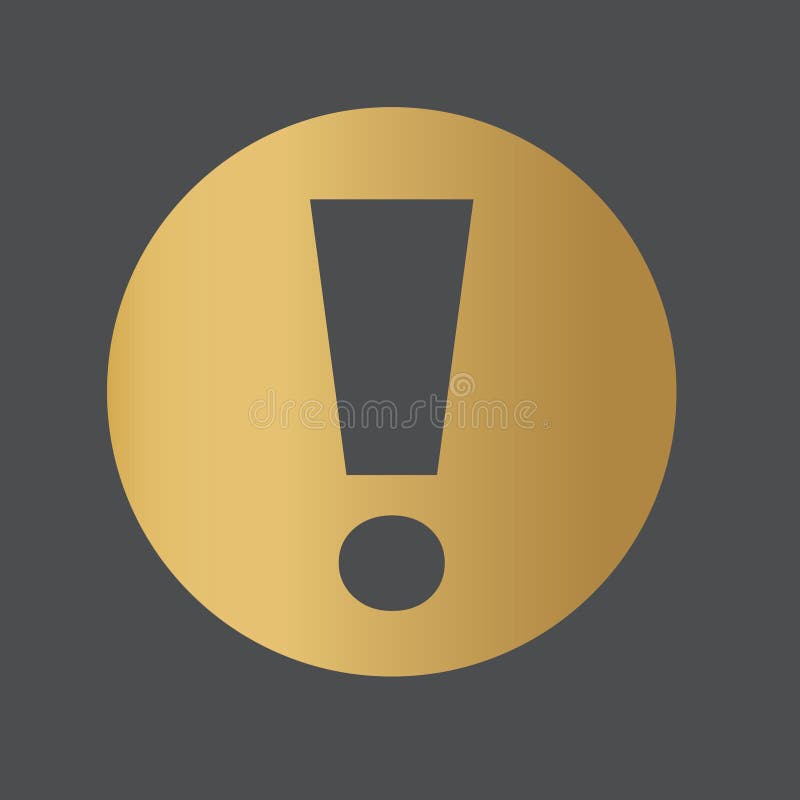 Golden-utropstecken Och Frågetecken Stock Illustrationer - Illustration ...