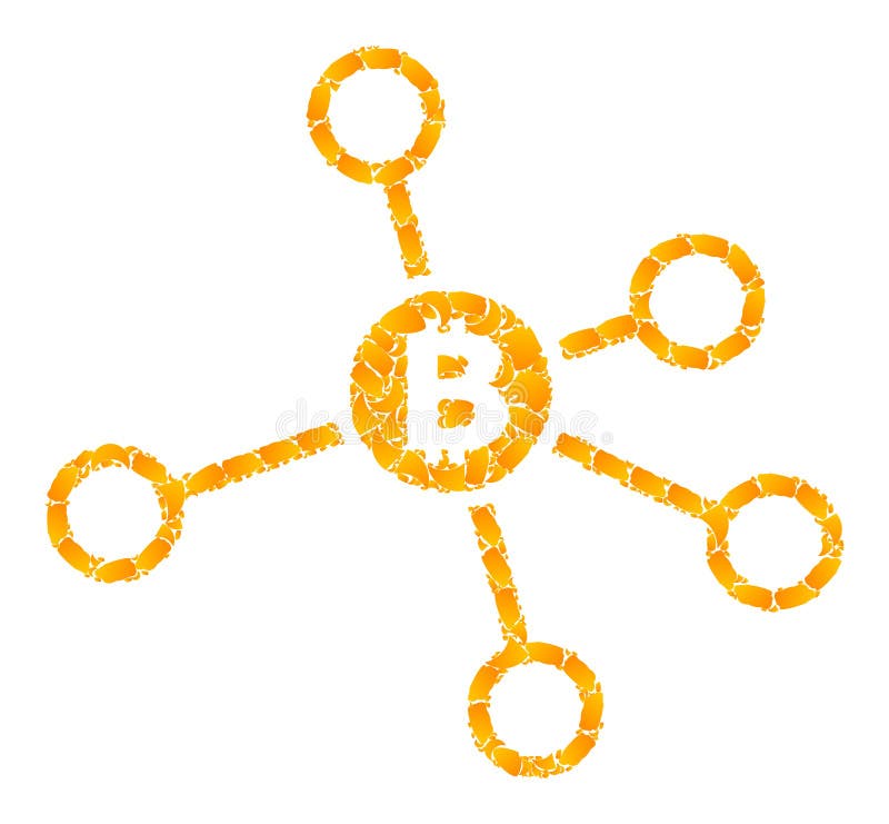 Node Links Flat Icon Illustration Stock Vector - Illustration of ...