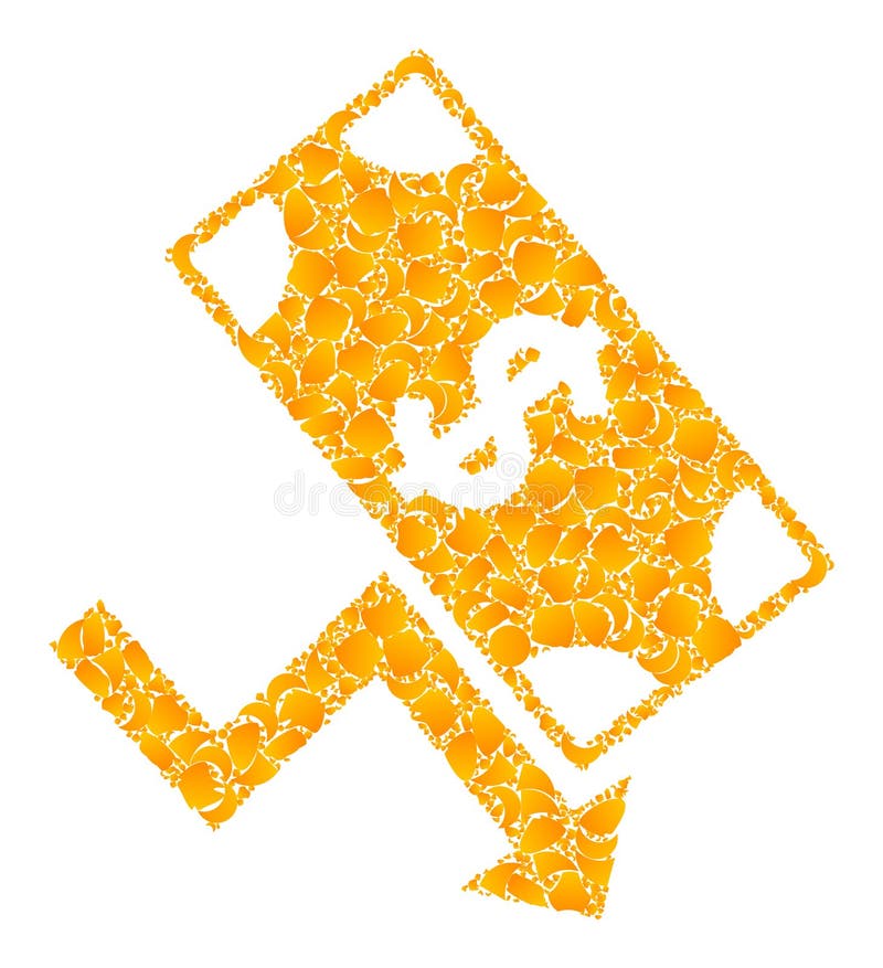 Down Trend Bar Chart Flat Icon Vector Stock Vector - Illustration of ...